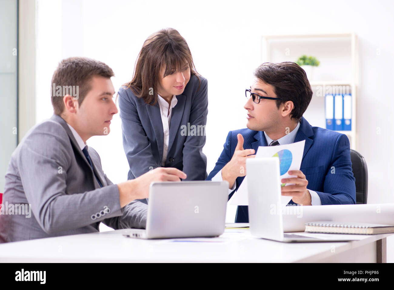 Business meeting with employees in the office Stock Photo - Alamy