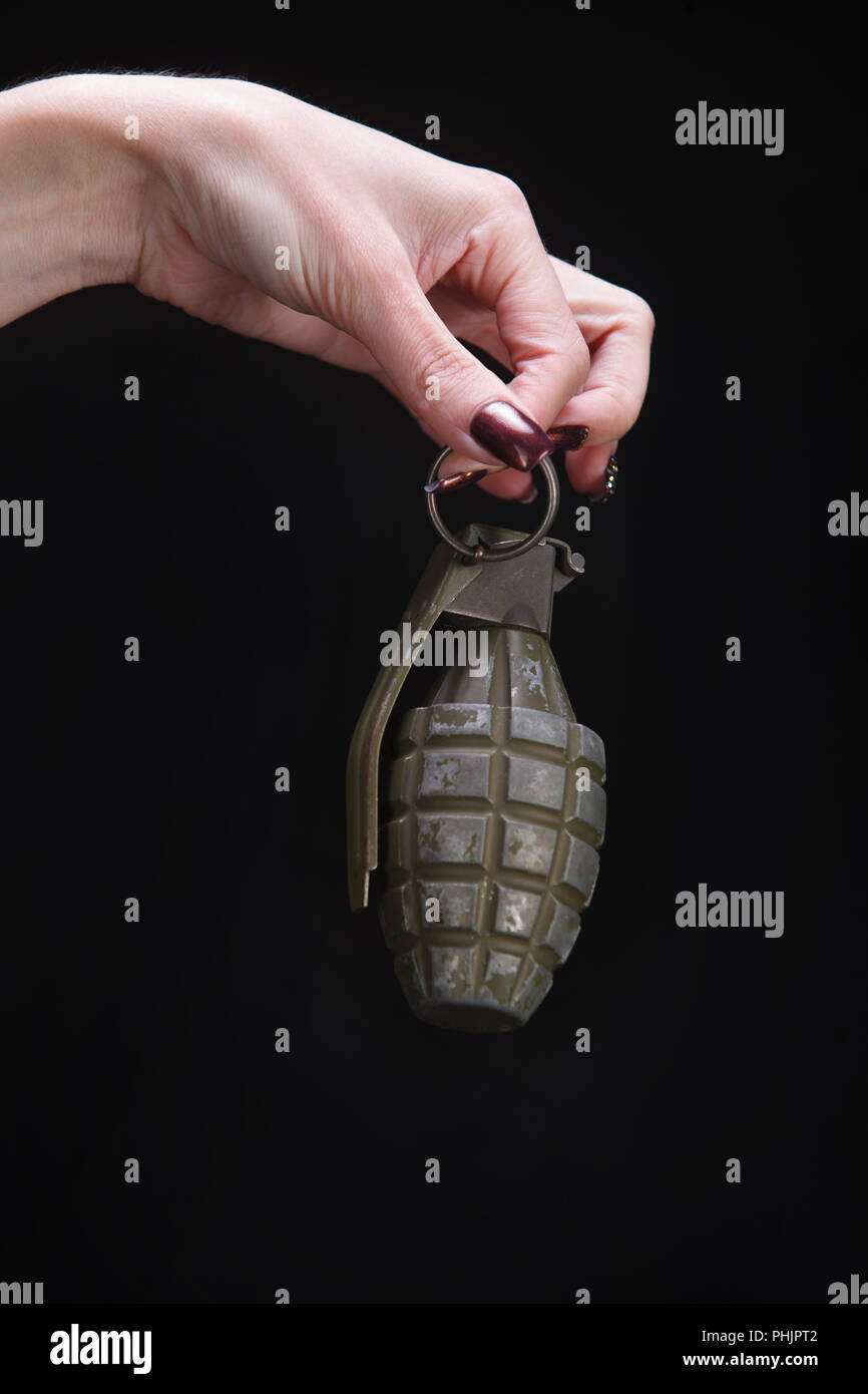 Hand Holding Hand Grenade Stock Photos & Hand Holding Hand Grenade ...