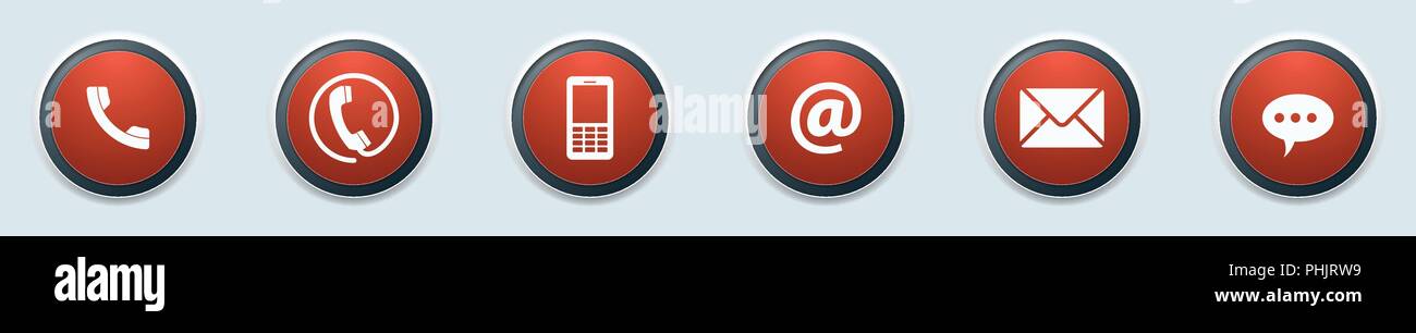 Service Buttons Stock Vector Images - Alamy