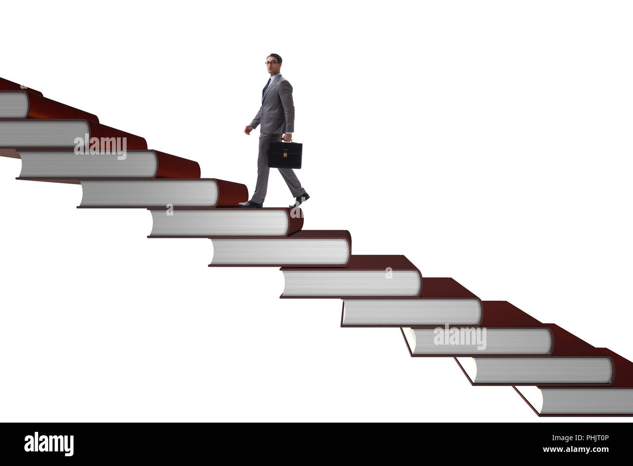 Student Climbing Ladder