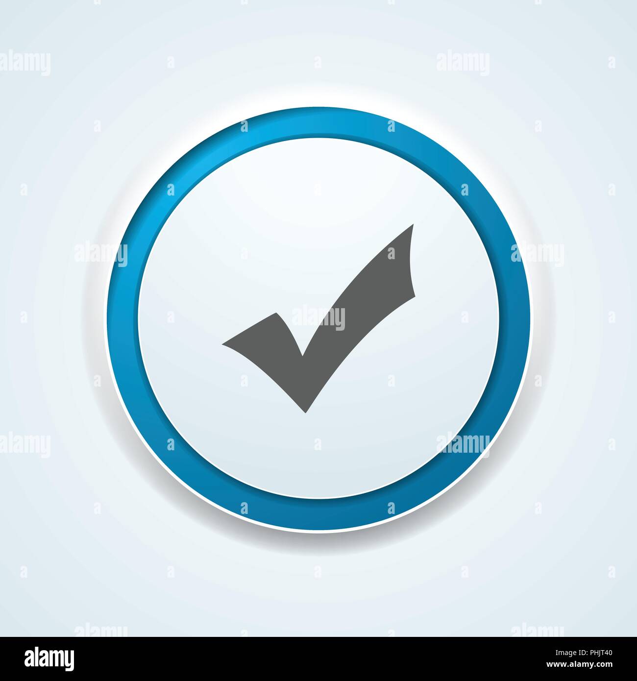 Checkmark button Stock Vector Images - Alamy