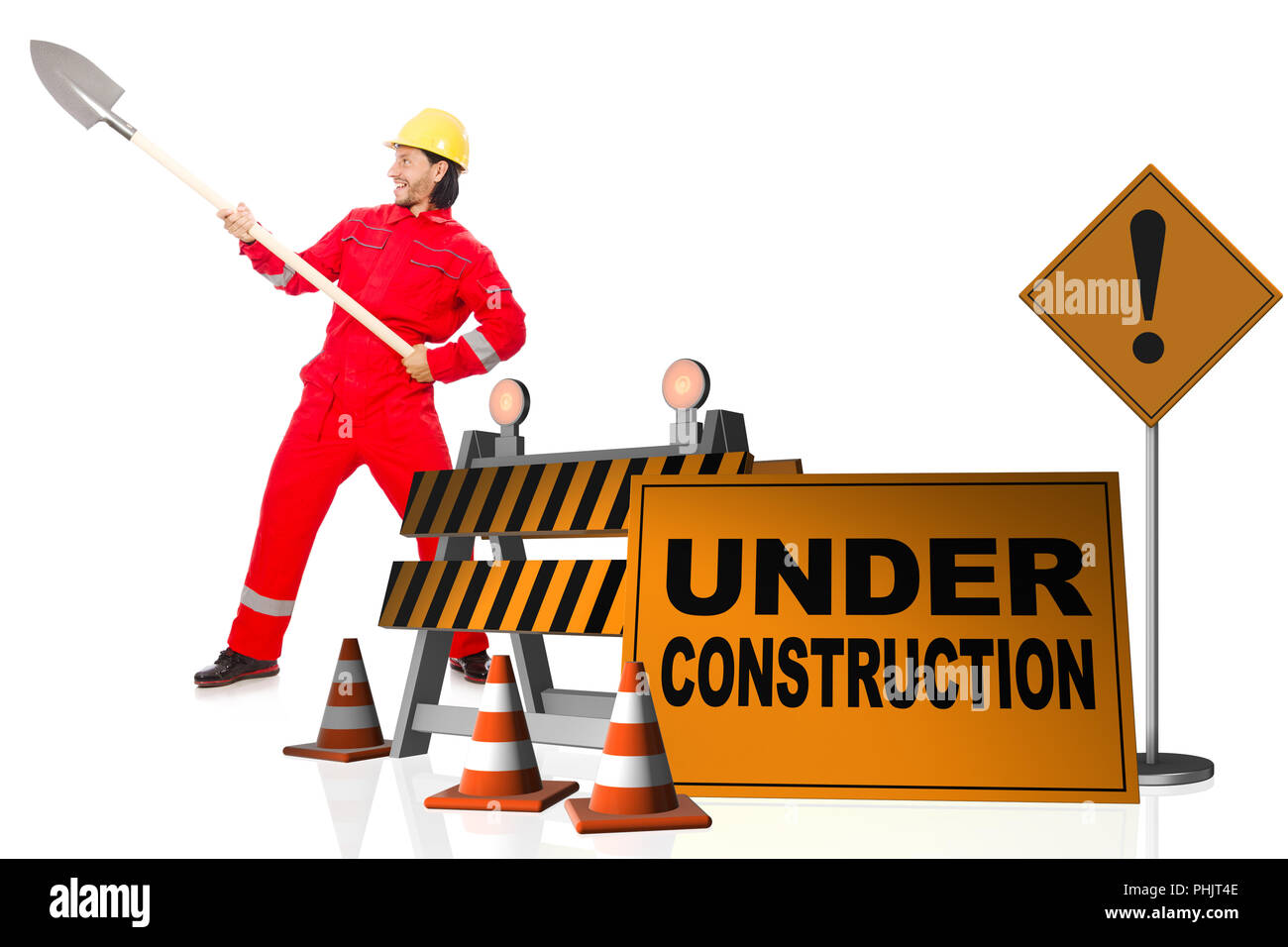 Concept of under construction for your webpage Stock Photo - Alamy