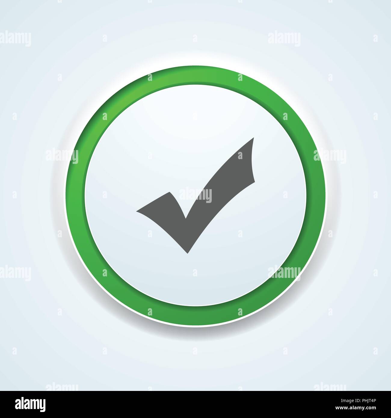 Check mark button illustration sign label vector Stock Vector Image ...