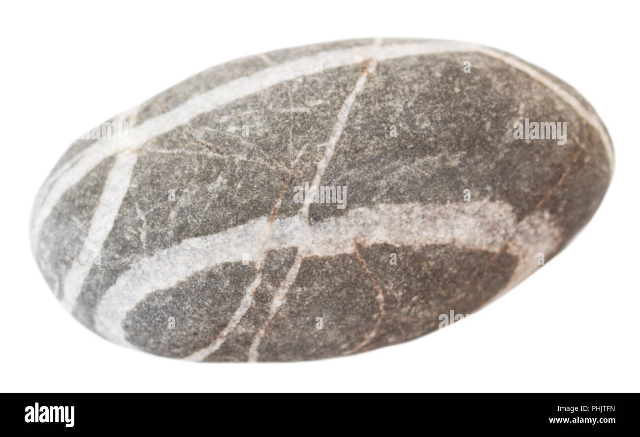 Pebble isolated on white background Stock Photo - Alamy