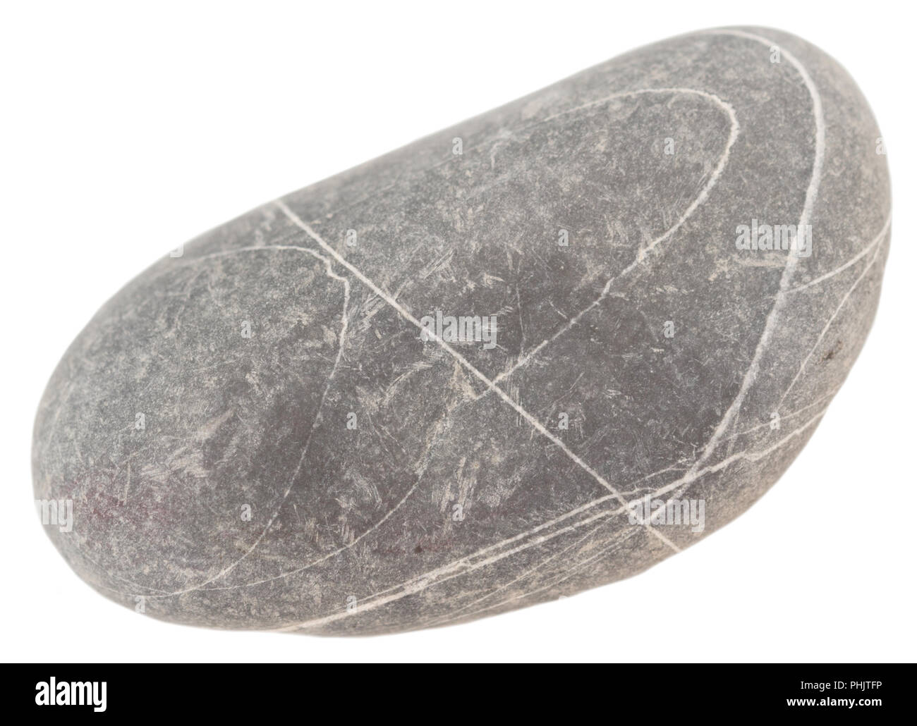 Pebble isolated on white background Stock Photo - Alamy