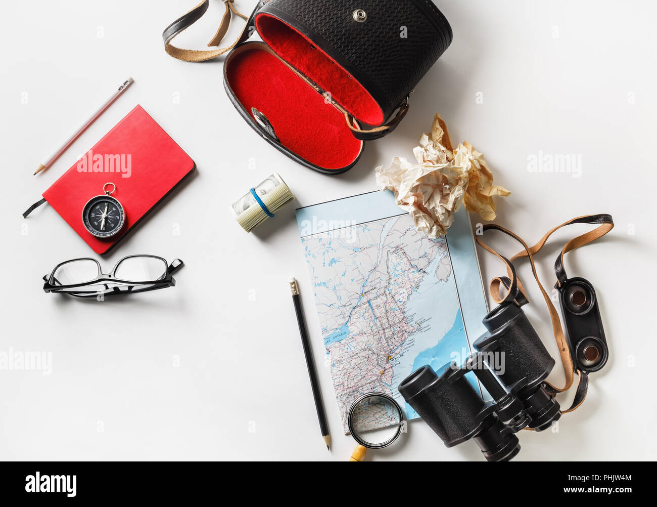 Objects for travel Stock Photo - Alamy