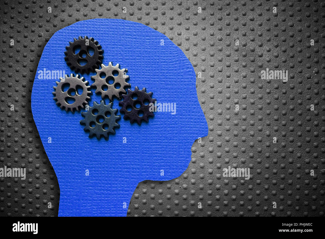Head and gears Stock Photo - Alamy