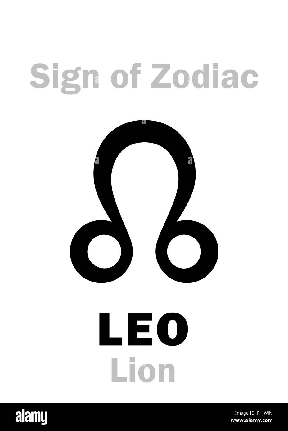 Astrology: Sign of Zodiac LEO (The Lion Stock Photo - Alamy