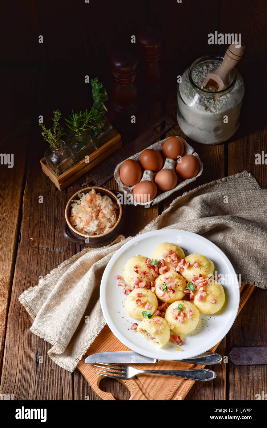 Pyzy are a type of polish dumpling Stock Photo - Alamy