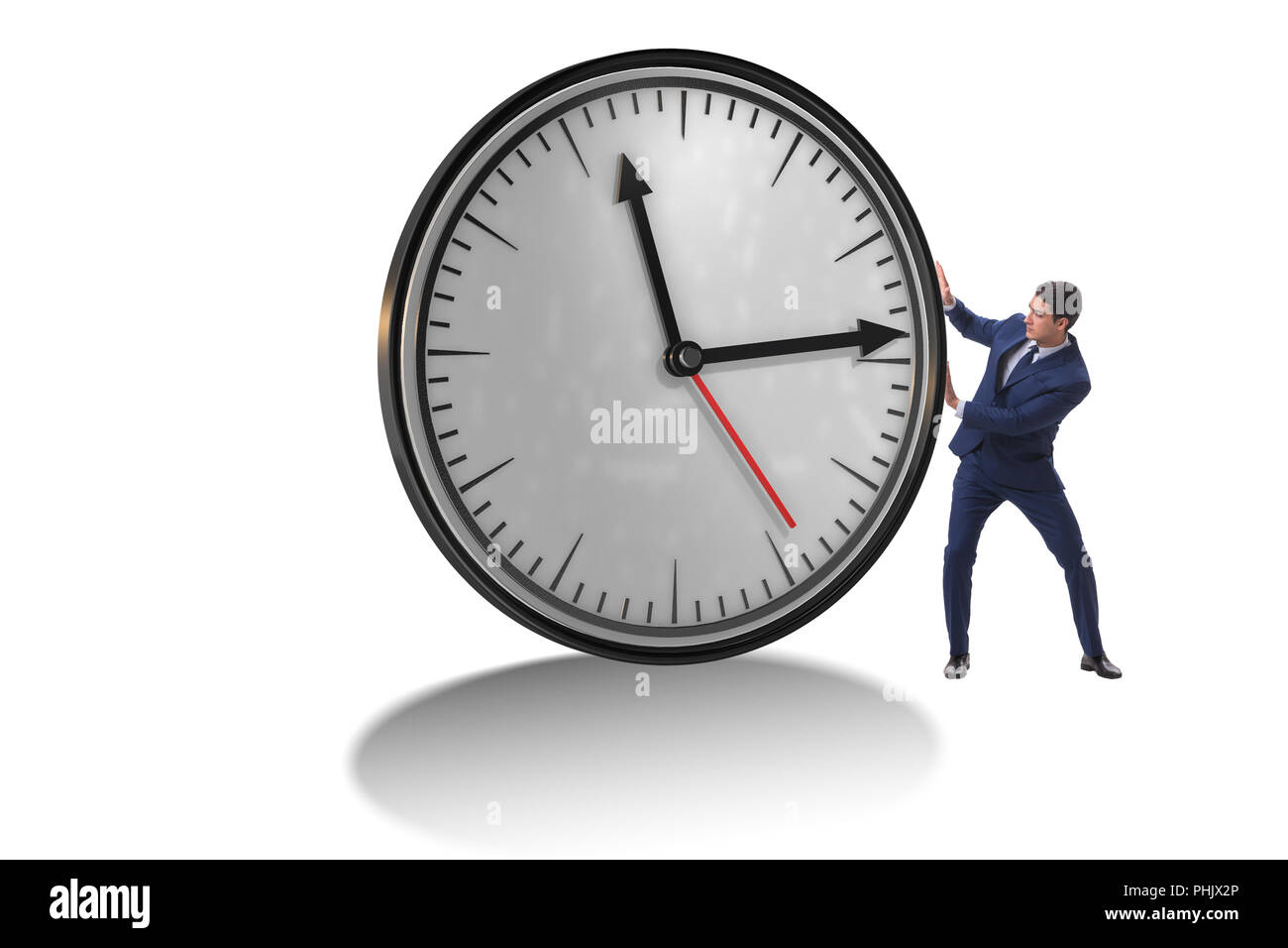 Businessman in panic Cut Out Stock Images & Pictures - Alamy