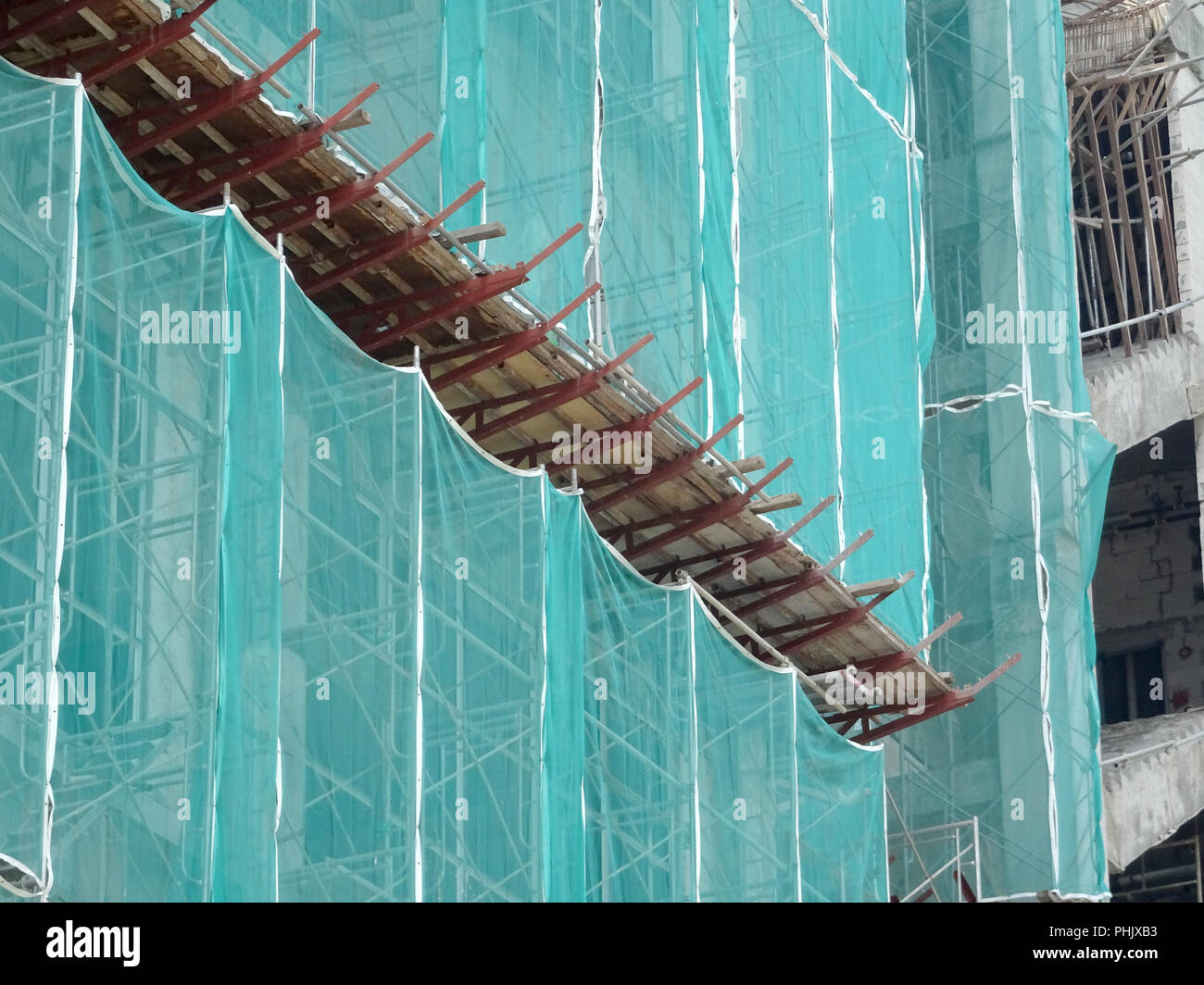 Catch platform or other construction projection from the face of a ...