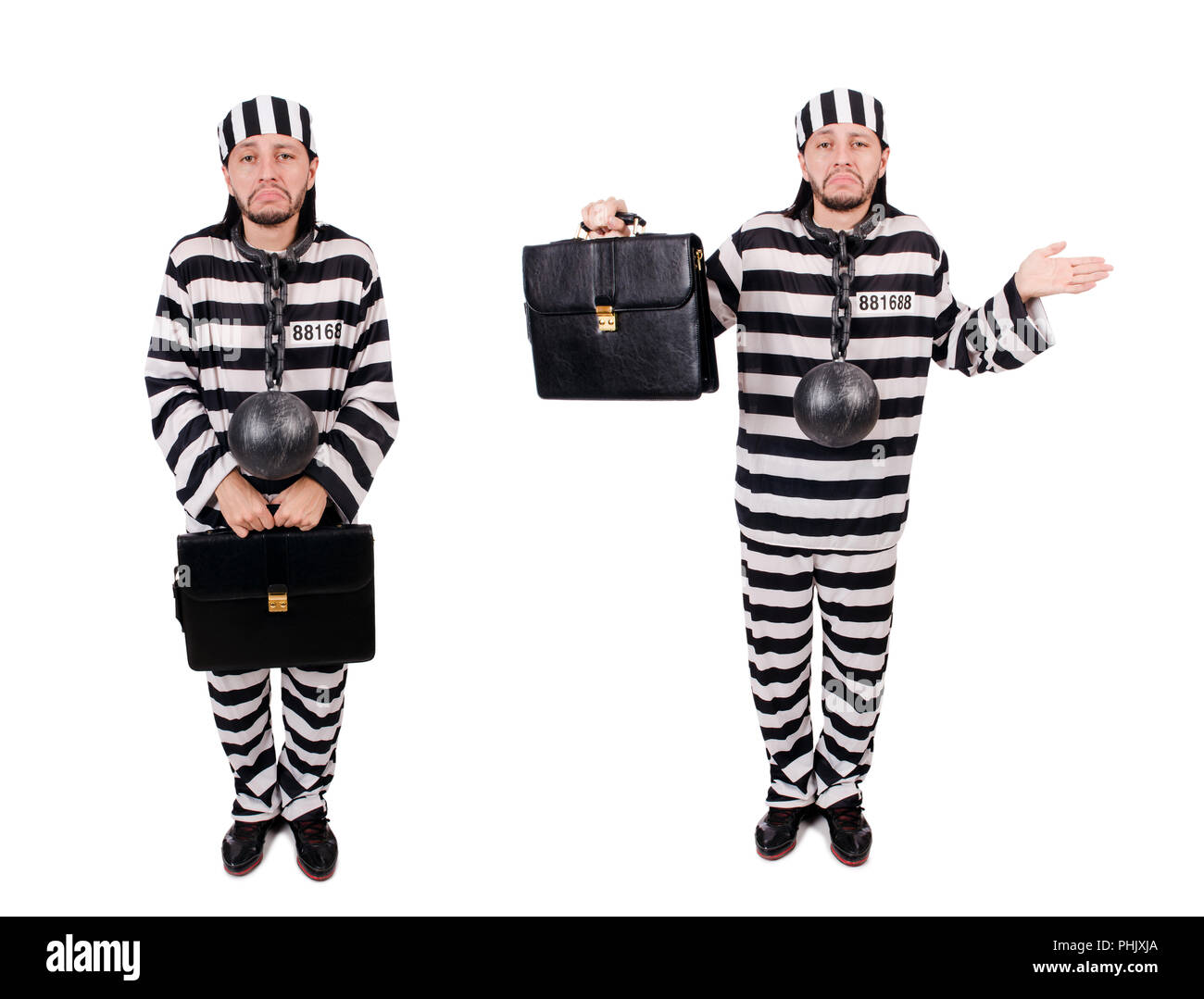 Prison inmate isolated on the white background Stock Photo - Alamy