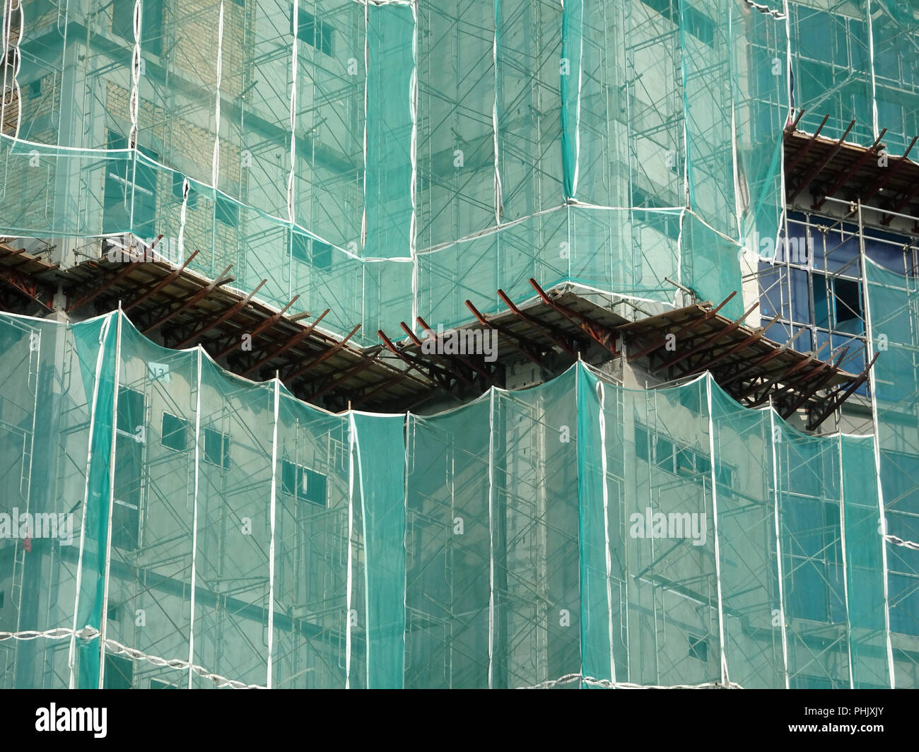 Catch platform or other construction projection from the face of a ...