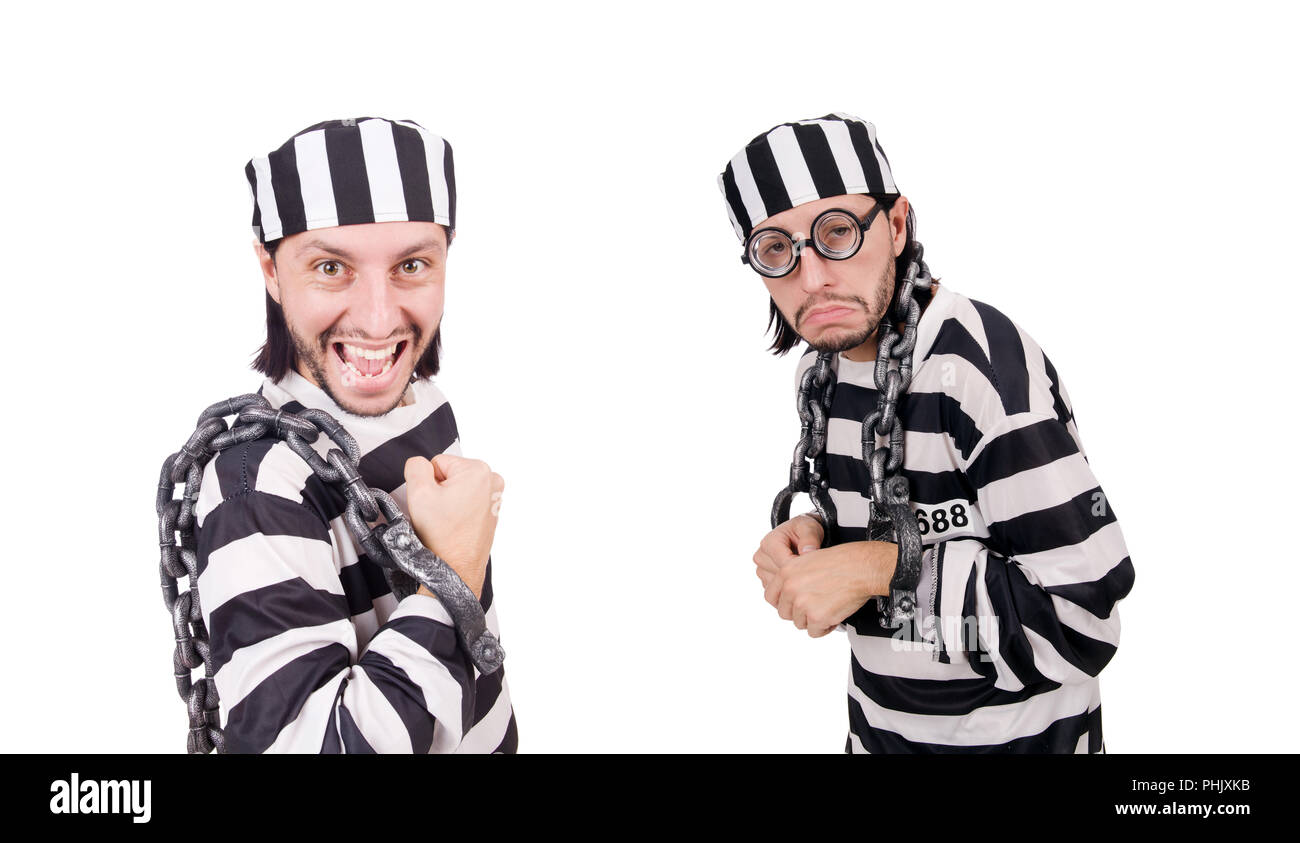 Prison inmate isolated on the white background Stock Photo - Alamy