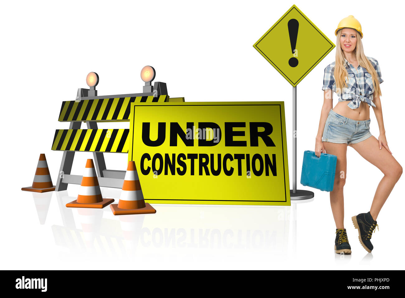 Concept of under construction for your webpage Stock Photo - Alamy