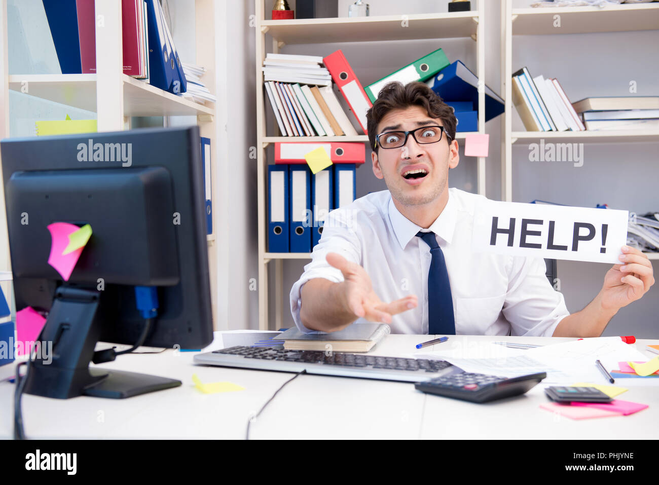 Busy frustrated businessman angry in the office Stock Photo - Alamy
