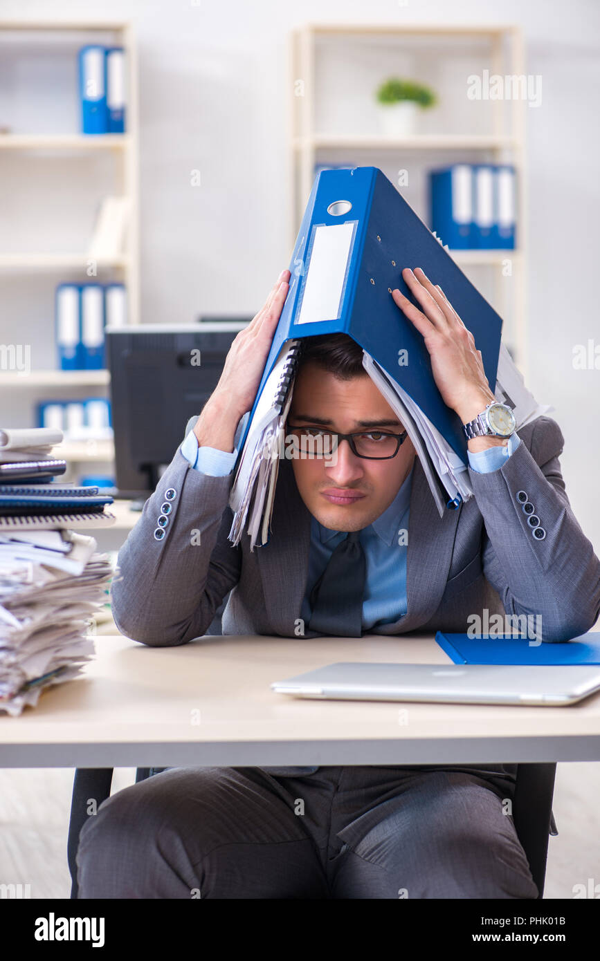 Overloaded work employee under hi-res stock photography and images - Alamy