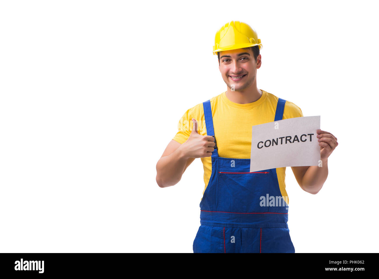 Worker not happy with his employment contract Stock Photo - Alamy