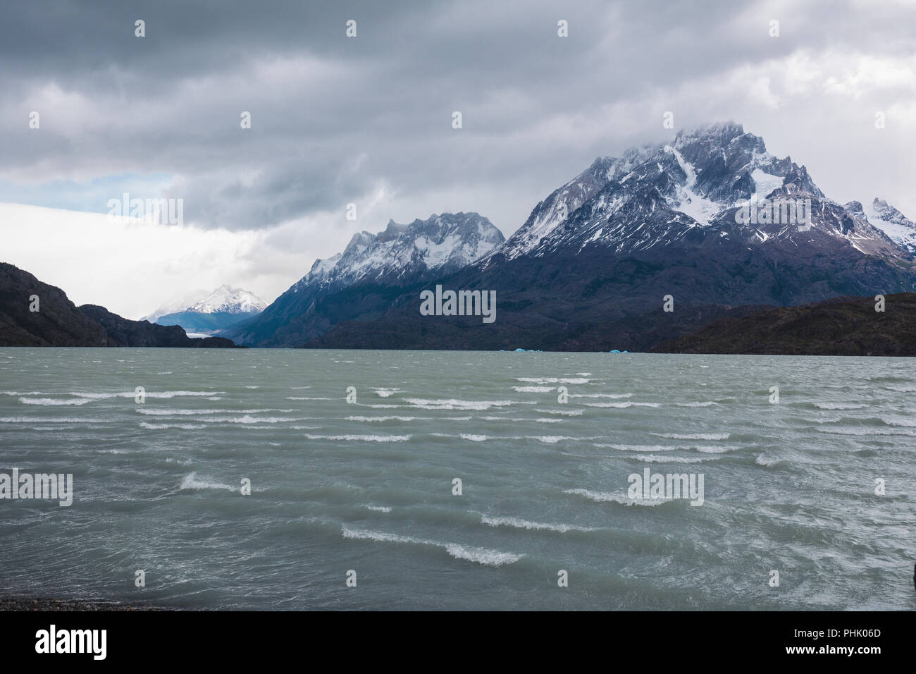 Lake at Torres del Paine Stock Photo - Alamy