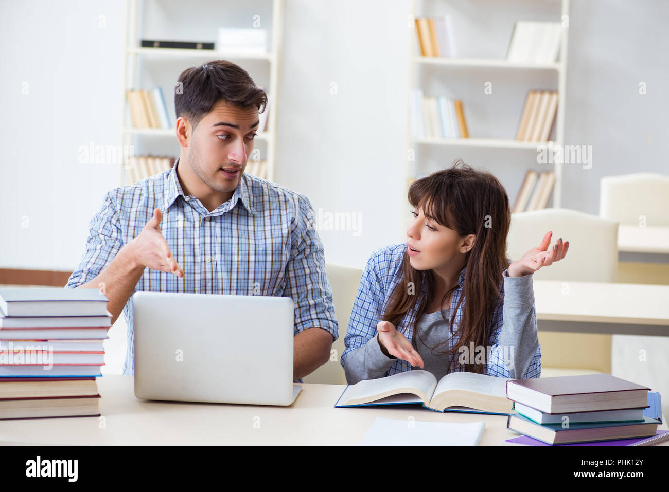 Students sitting and studying in classroom college Stock Photo - Alamy