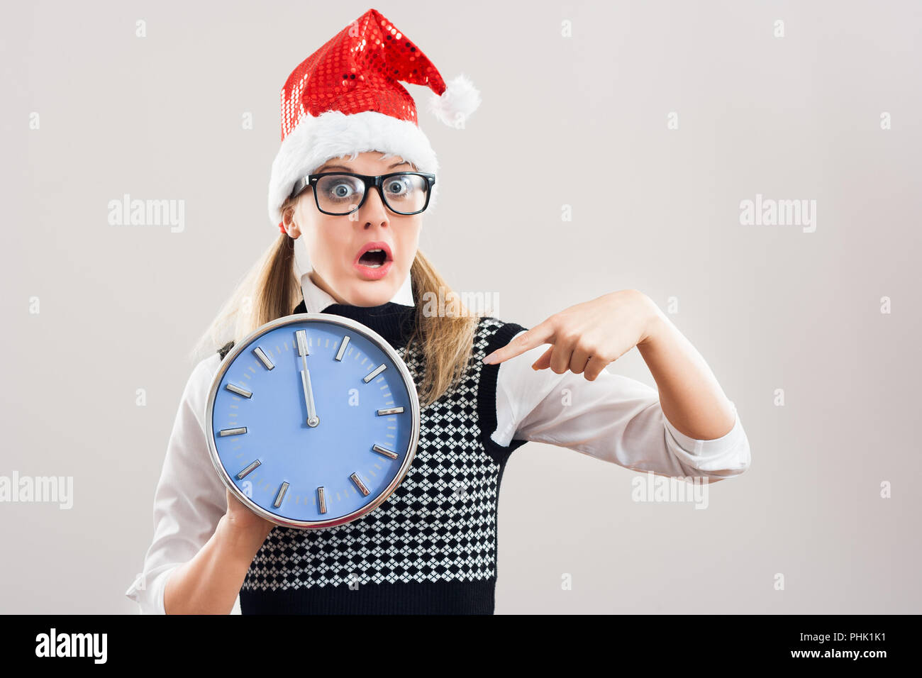 New years day celebrations woman hi-res stock photography and images ...
