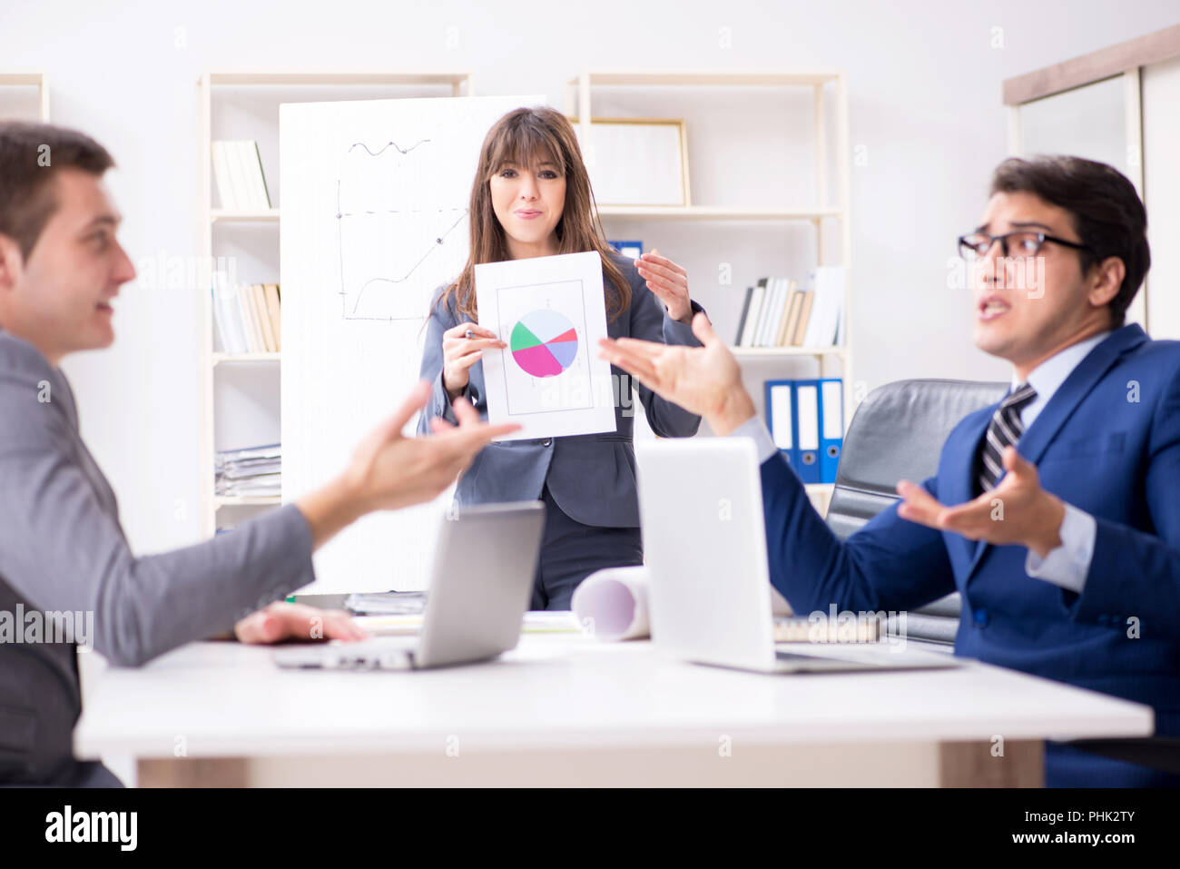 Business meeting with employees in the office Stock Photo - Alamy