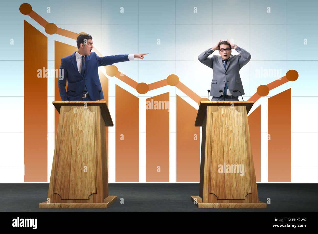 Angry speech podium hi-res stock photography and images - Alamy