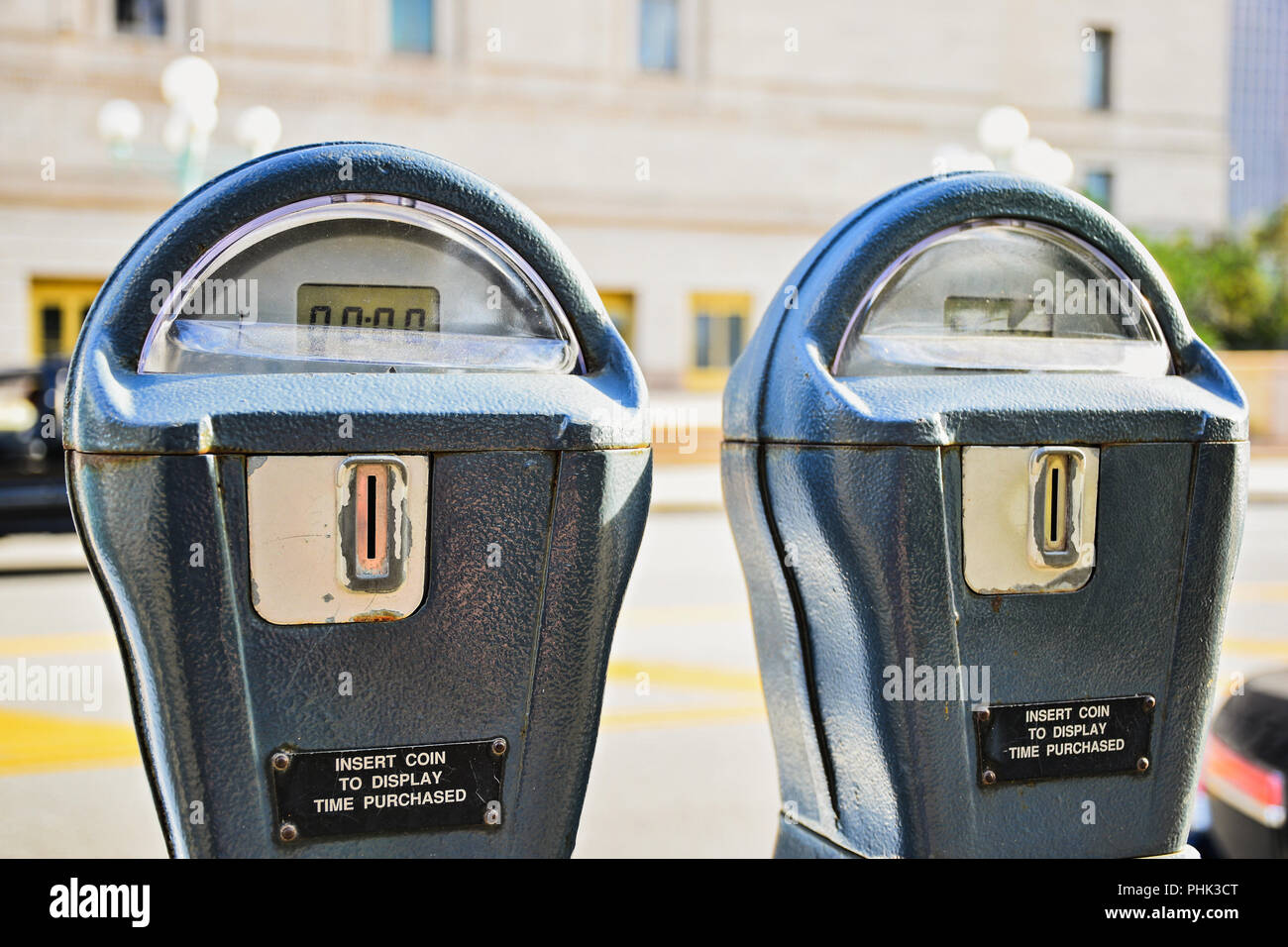 Two parking meters hi-res stock photography and images - Alamy