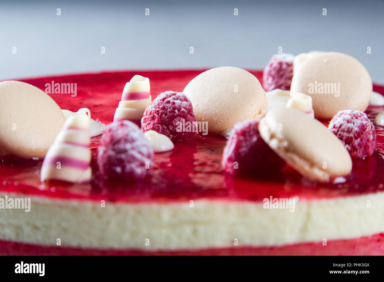 Red Cake Decorations Stock Photo - Alamy