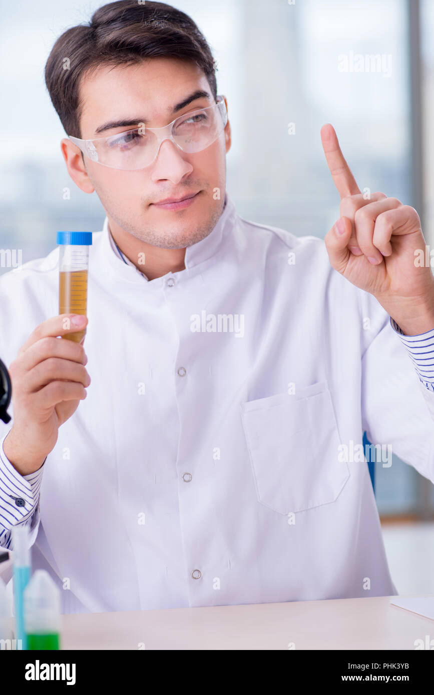 Medical concept with doctor and test tube Stock Photo - Alamy