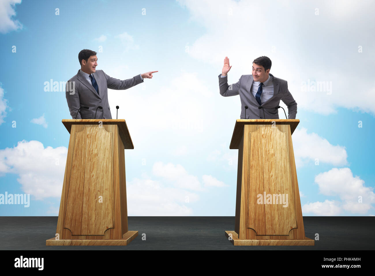 Two businessmen having presentation hi-res stock photography and images ...