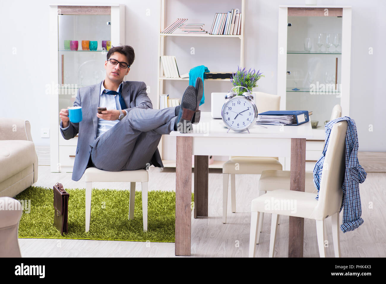 Office worker running coffee hi-res stock photography and images - Alamy