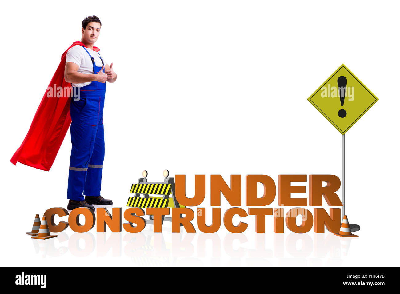 Concept of under construction for your webpage Stock Photo - Alamy