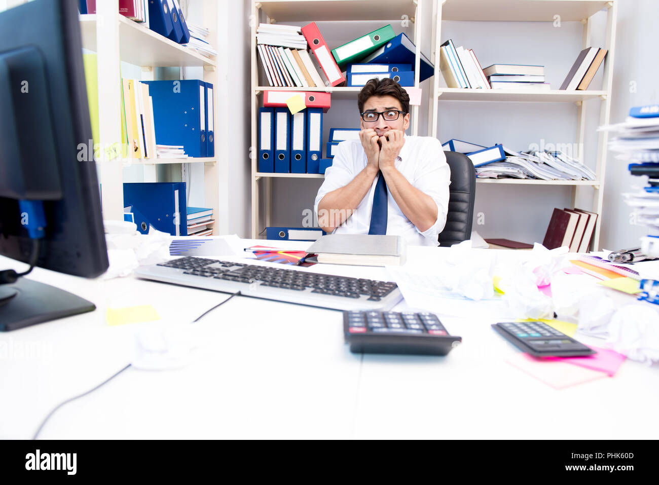 Angry and scary businessman in the office Stock Photo - Alamy