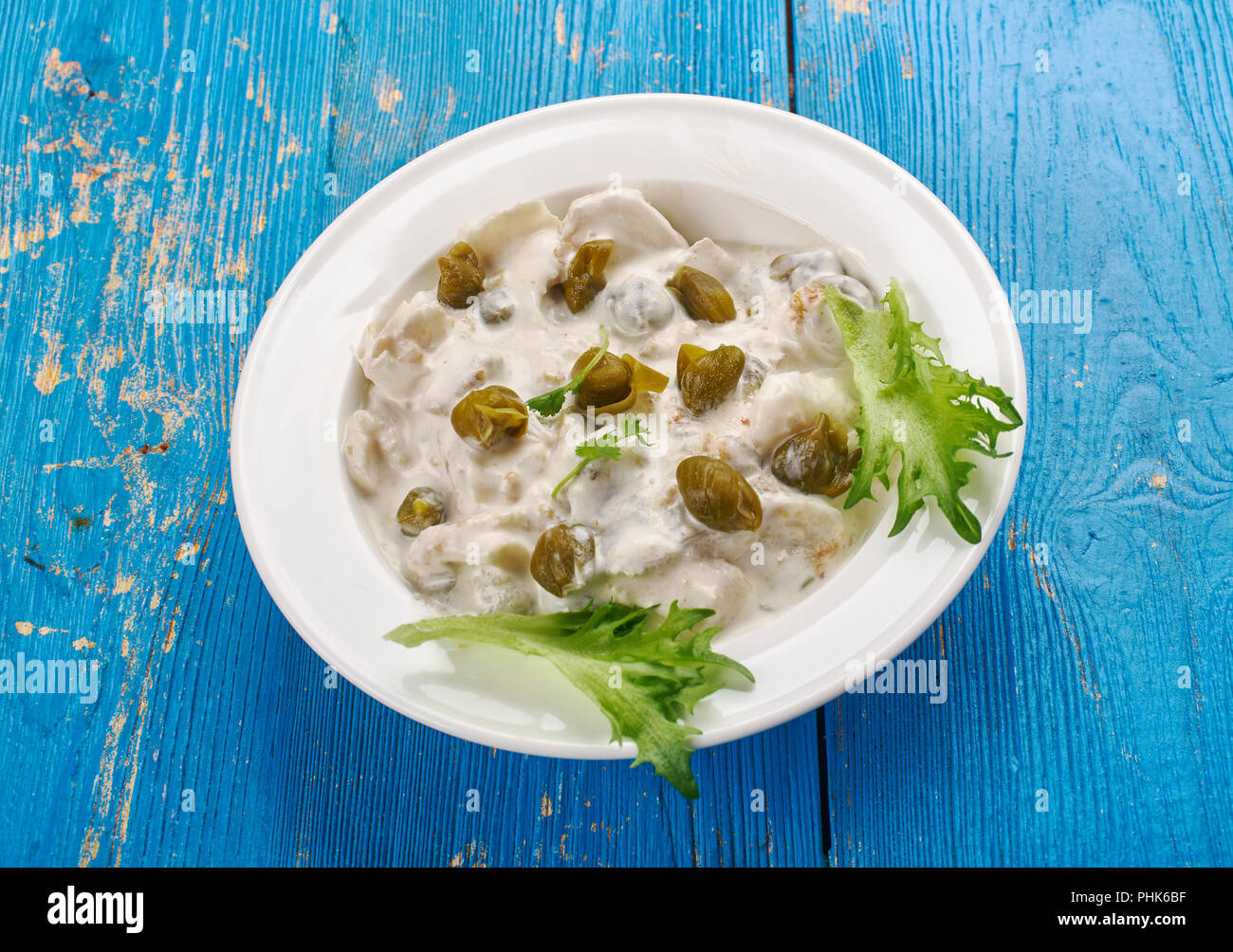 Salsa de alcaparras Stock Photo - Alamy