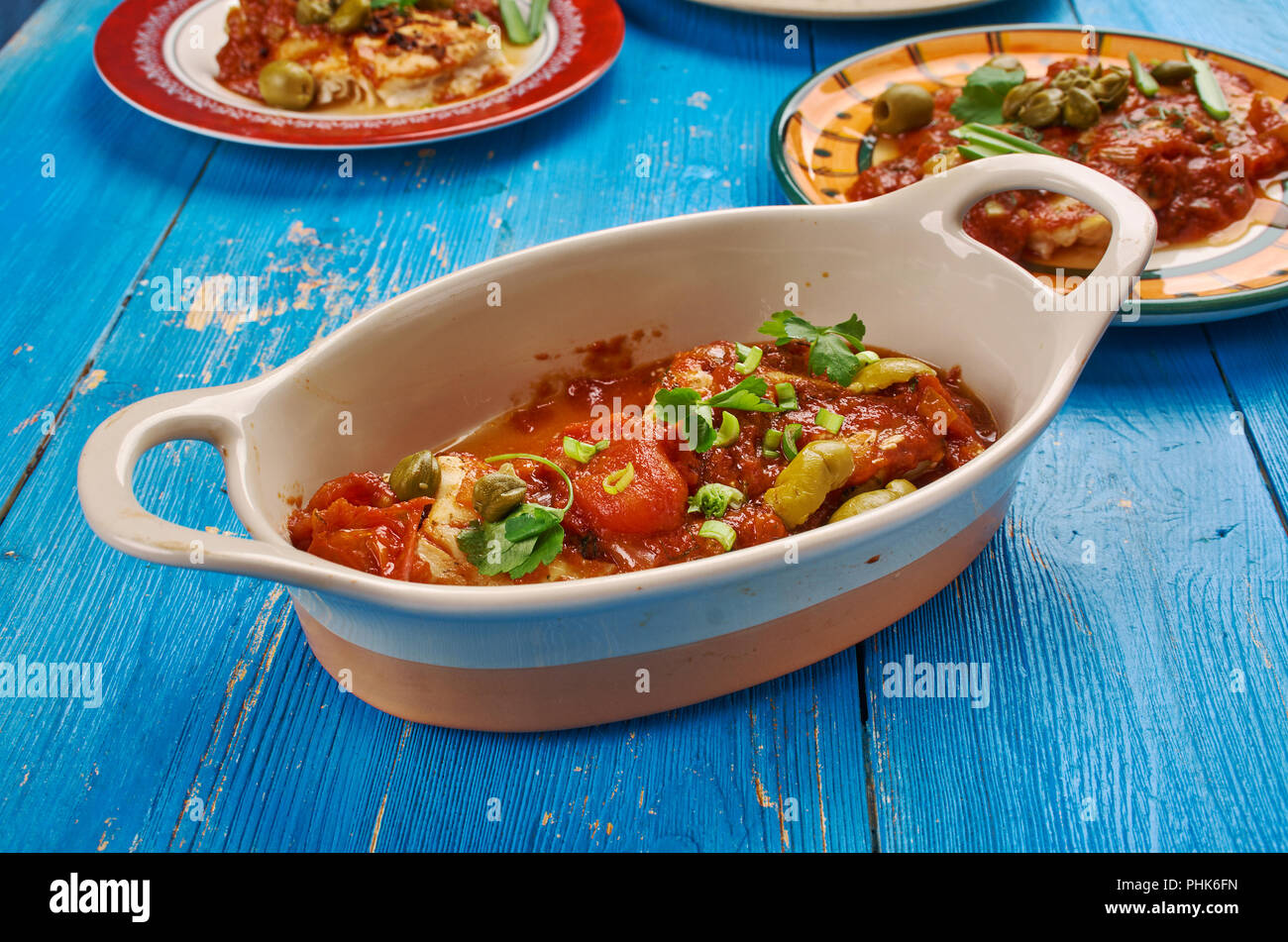 Tuscan Baked Fish Stock Photo - Alamy