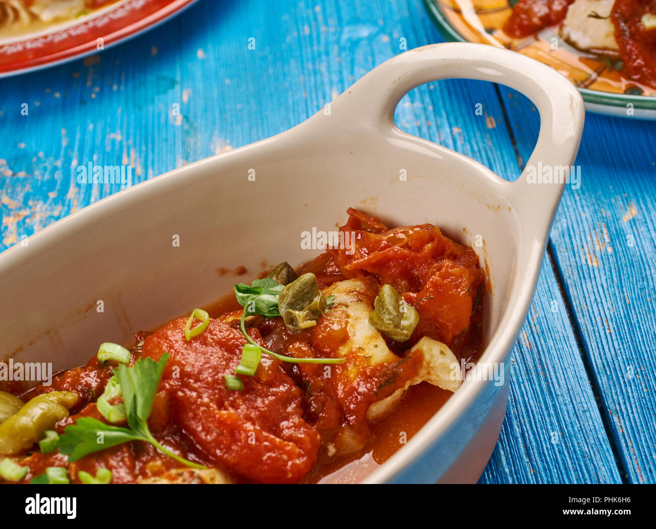 Tuscan Baked Fish Stock Photo - Alamy