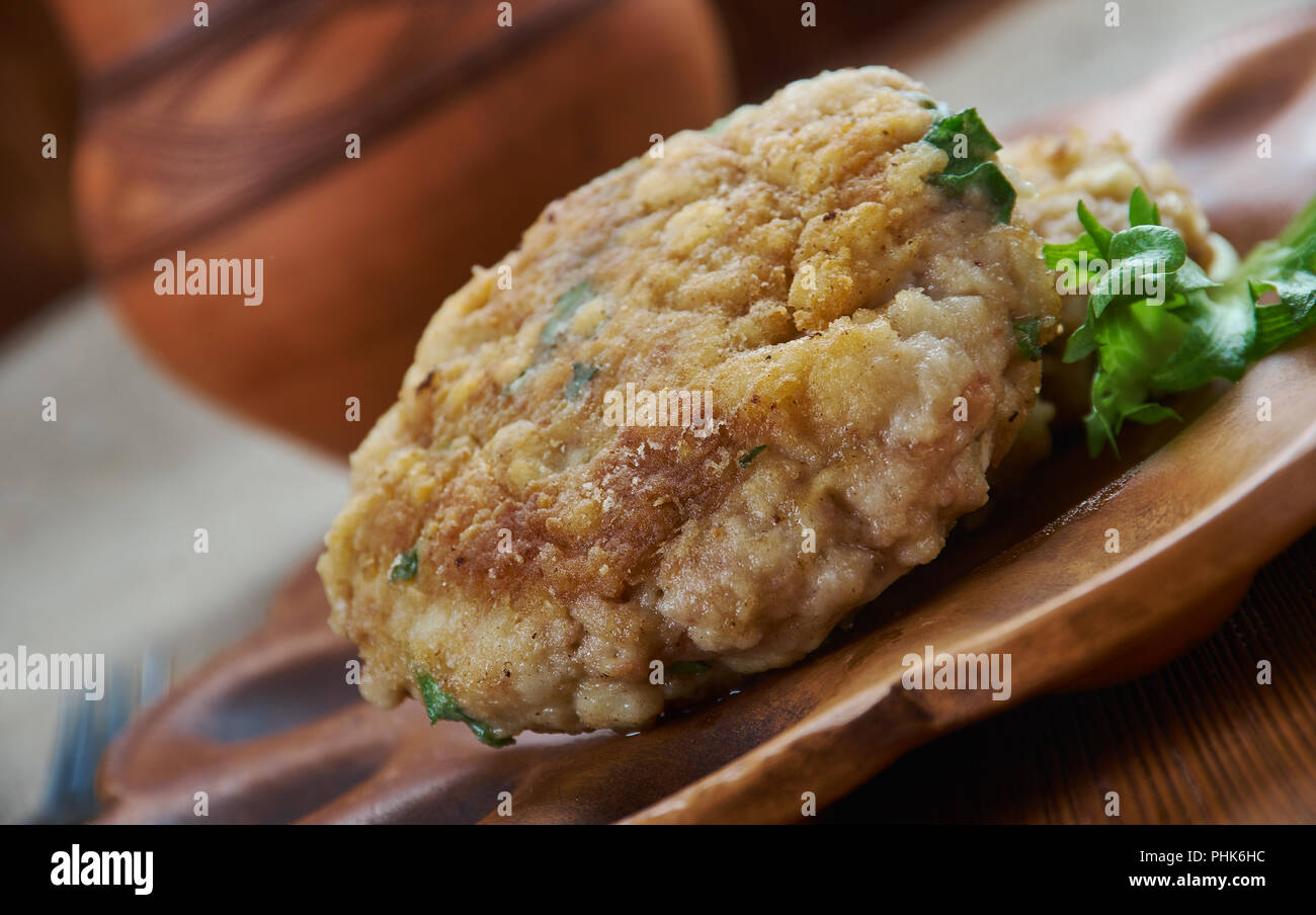 Newfoundland fish cakes Stock Photo - Alamy