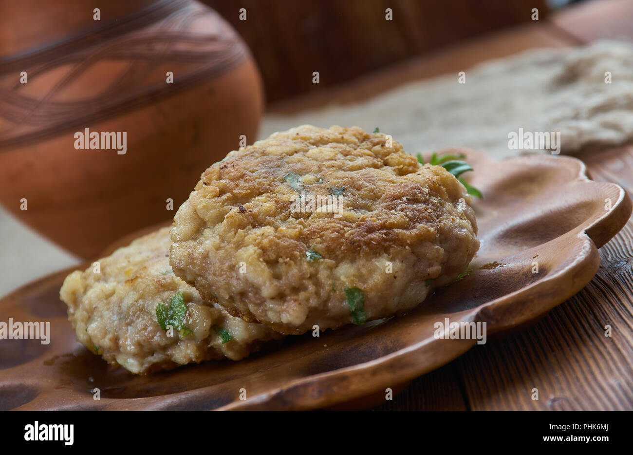 Newfoundland fish cakes Stock Photo - Alamy