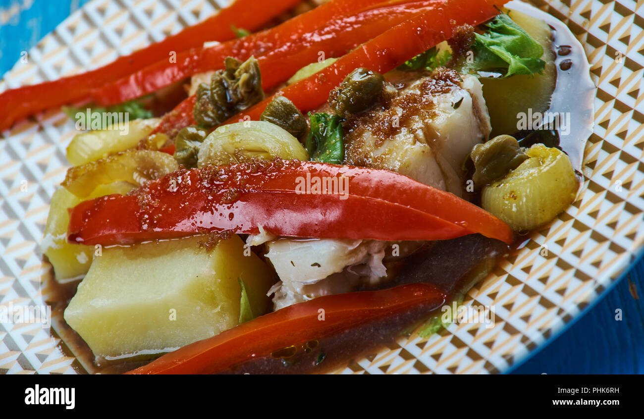 Balsamic Baked Cod Stock Photo - Alamy