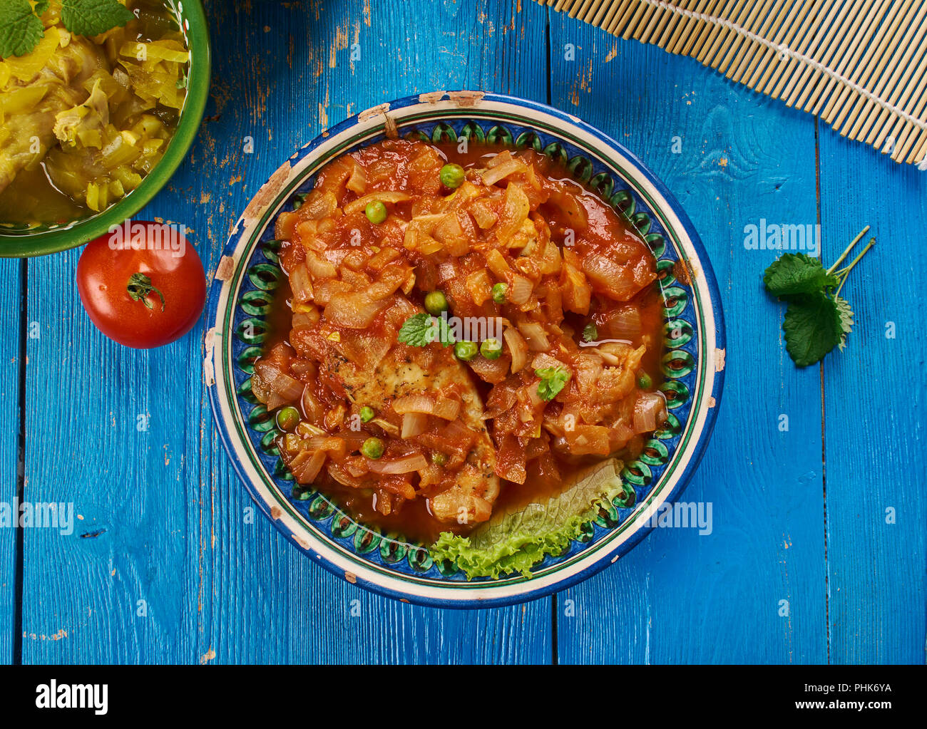 Indian Amritsari Chicken Masala Stock Photo - Alamy