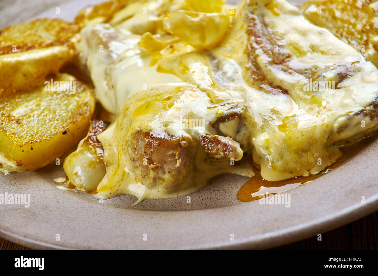 Slow Cooker Dijon Pork Chops Stock Photo - Alamy