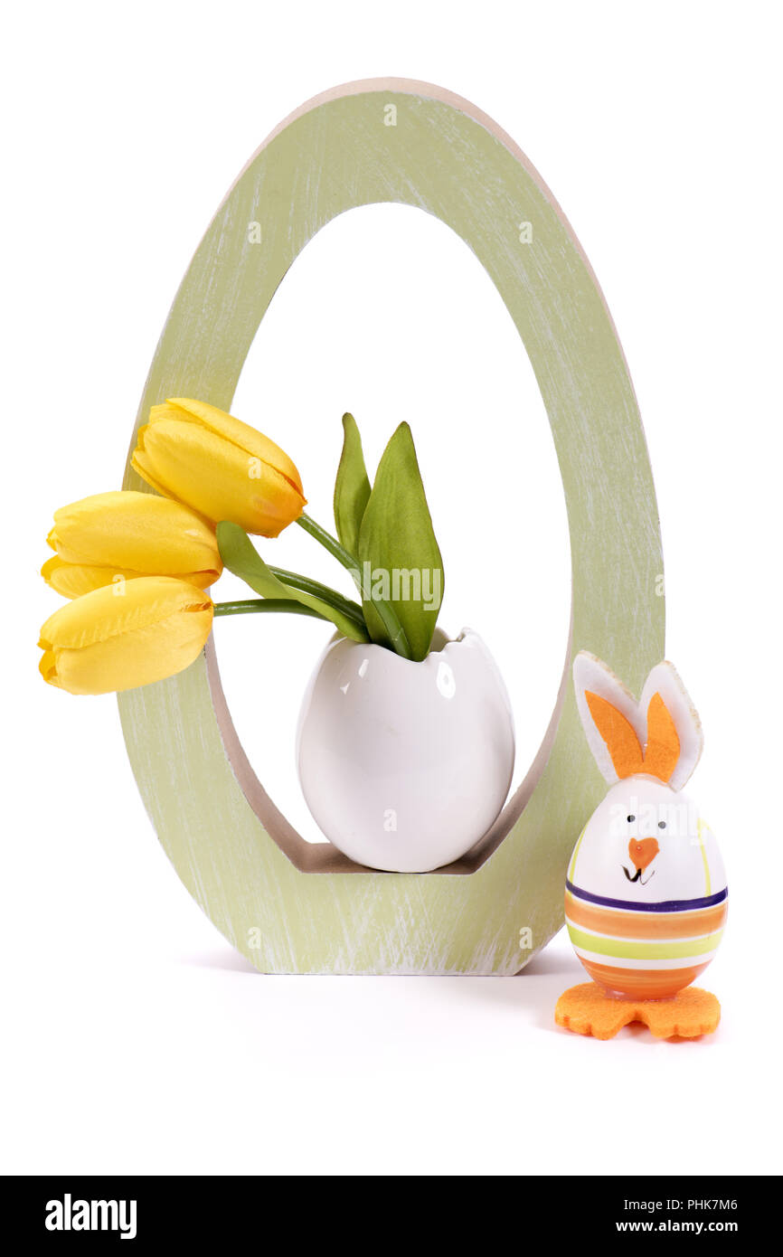 easter egg and bunny as decoration Stock Photo - Alamy