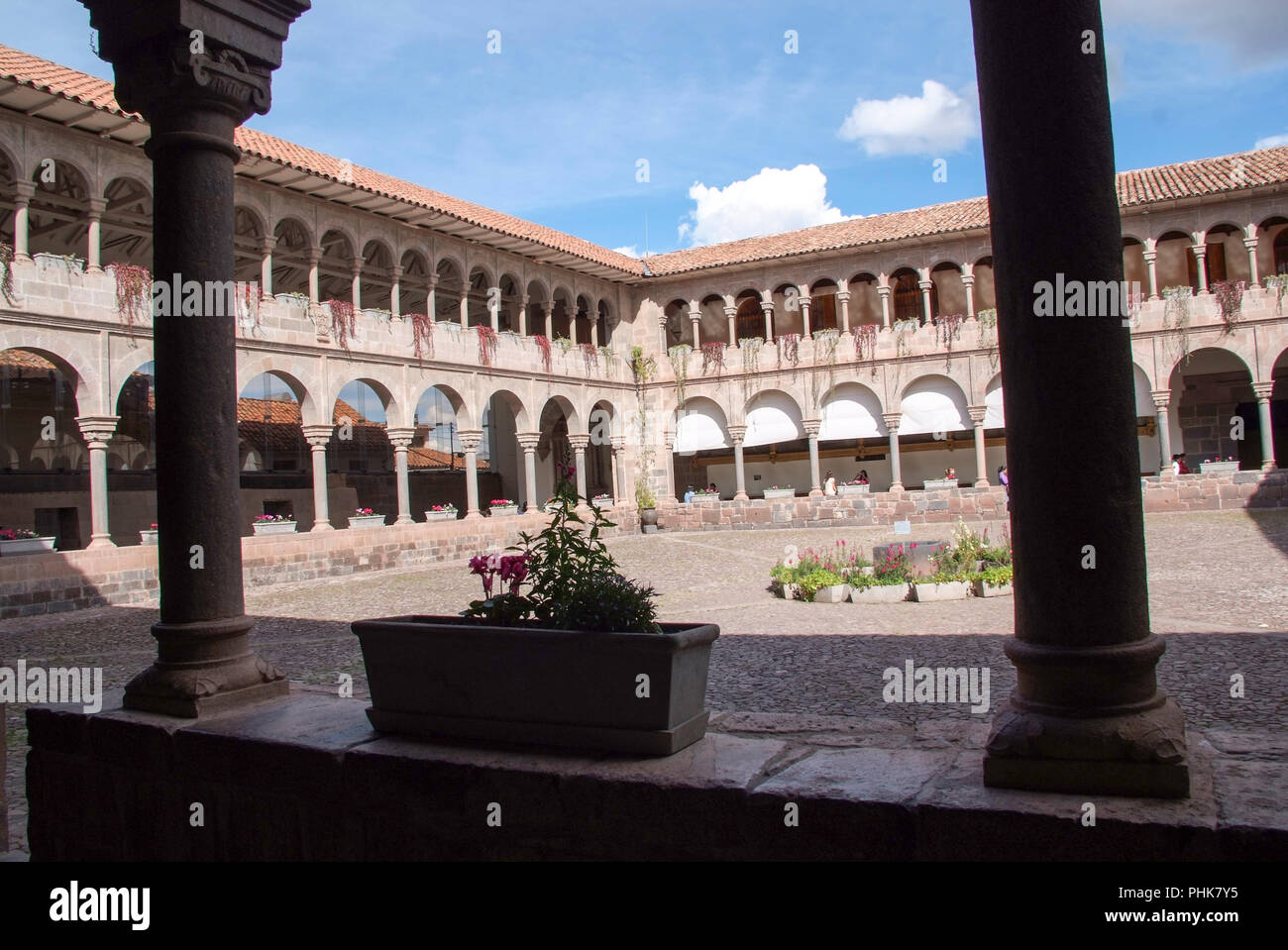 Koricancha Temple Courtyard in Cusco, Peru Stock Photo - Alamy