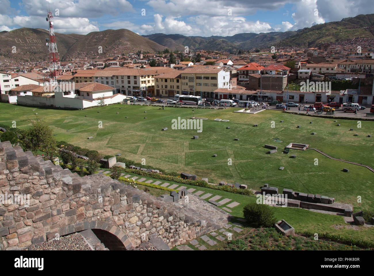 Koricancha Temple Courtyard in Cusco, Peru Stock Photo - Alamy