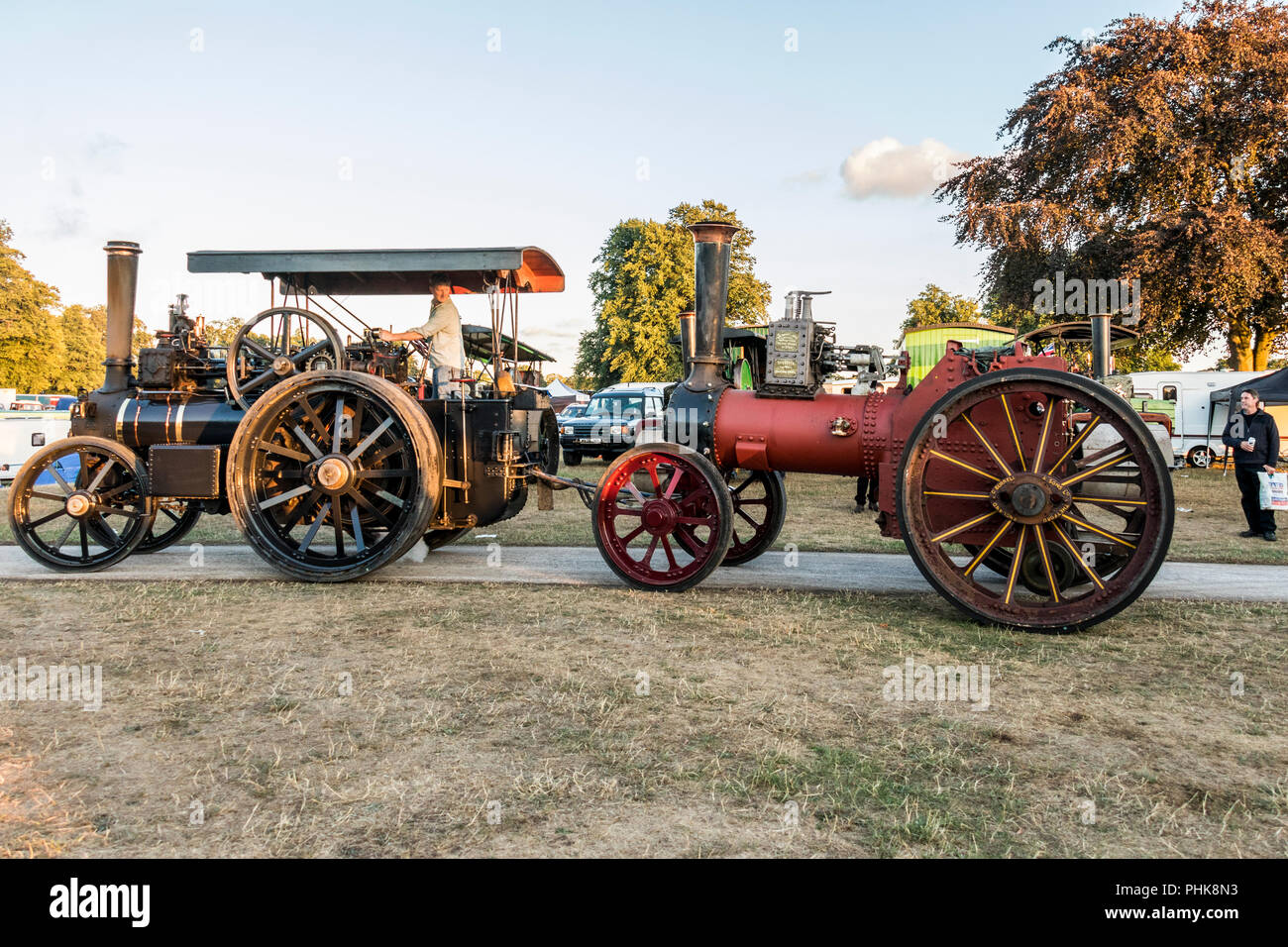 Traction engine rally at Astle Park Chelford Cheshire United Kingdom ...