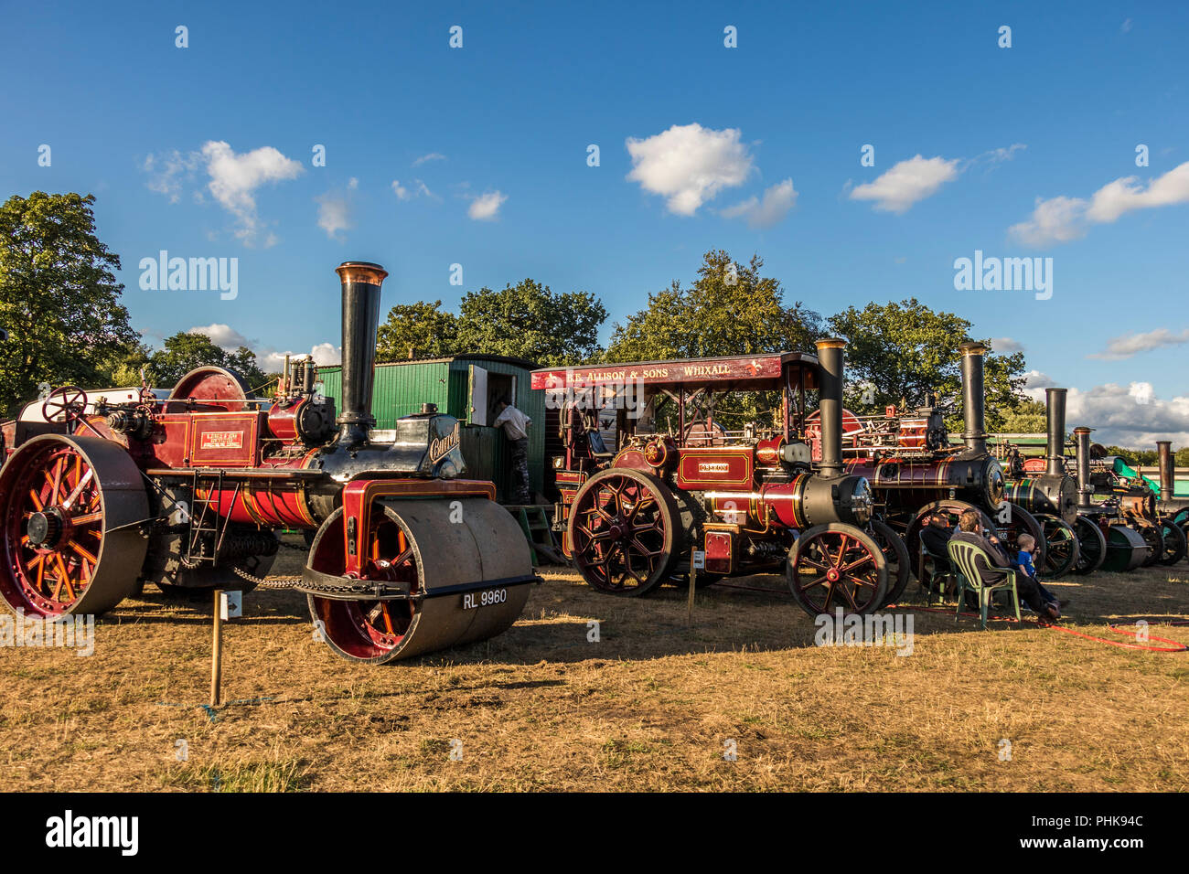 Traction engine rally at Astle Park Chelford Cheshire United Kingdom ...