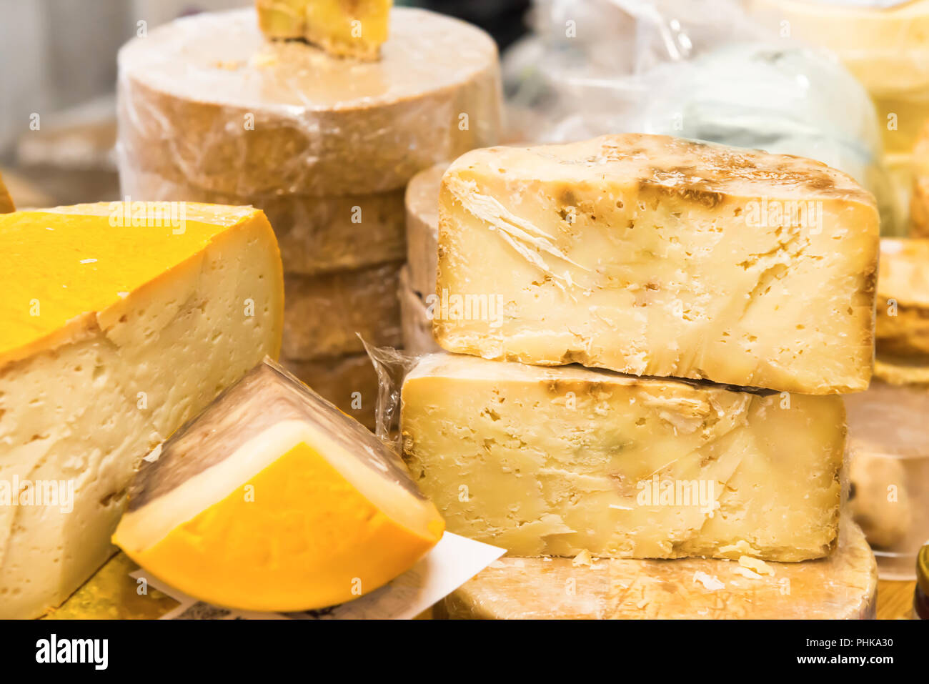Assortment cheese types hi-res stock photography and images - Alamy
