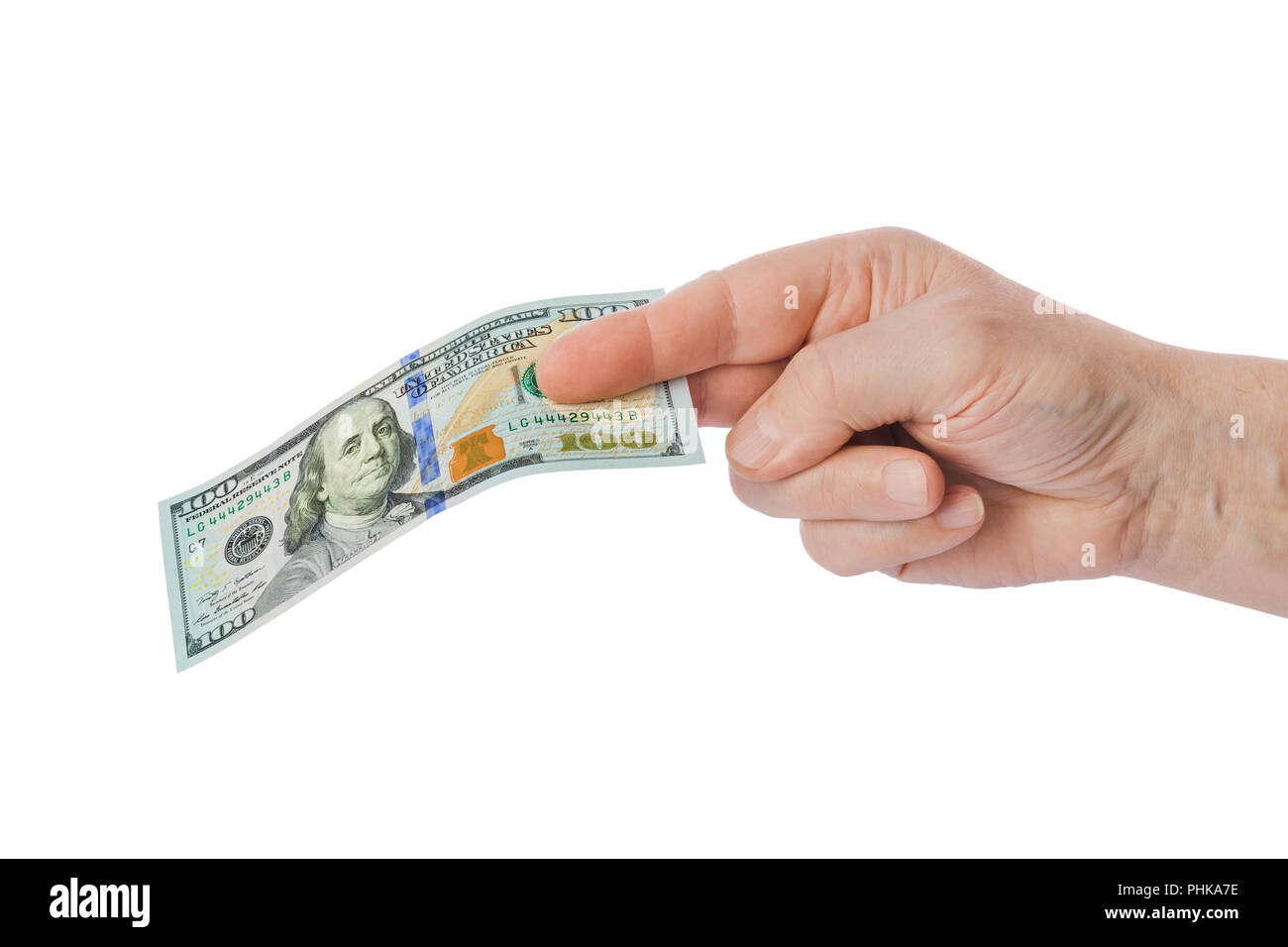 Hand with money Stock Photo - Alamy