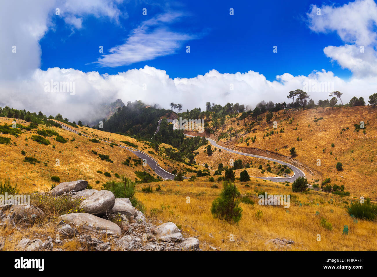 Mountains landscape - Madeira Portugal Stock Photo - Alamy